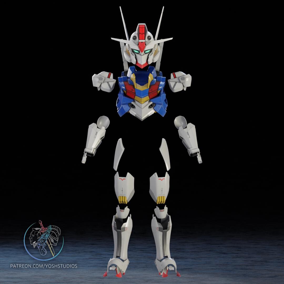 Gundam Aerial Armor 3D Printer STL File - Etsy Australia