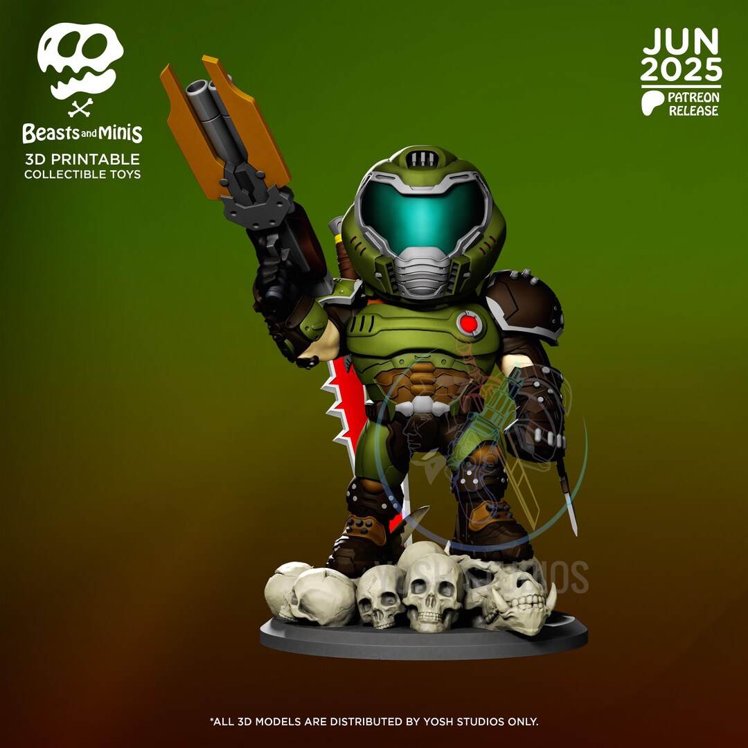 Doom Eternal Mini 3D Printer STL File - Etsy
