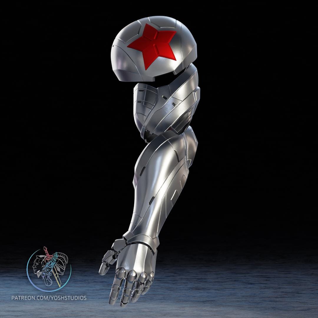 Winter Soldier Rivals Arm 3D Printer File STL - Etsy