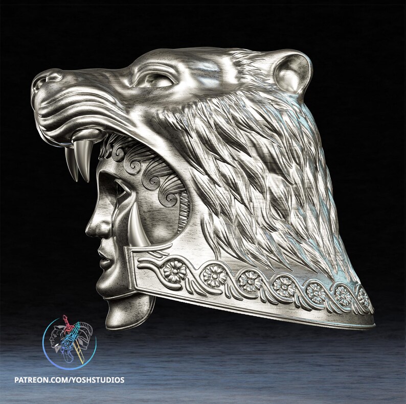 Tigris of Gaul Mask 3D Printer STL File - Etsy