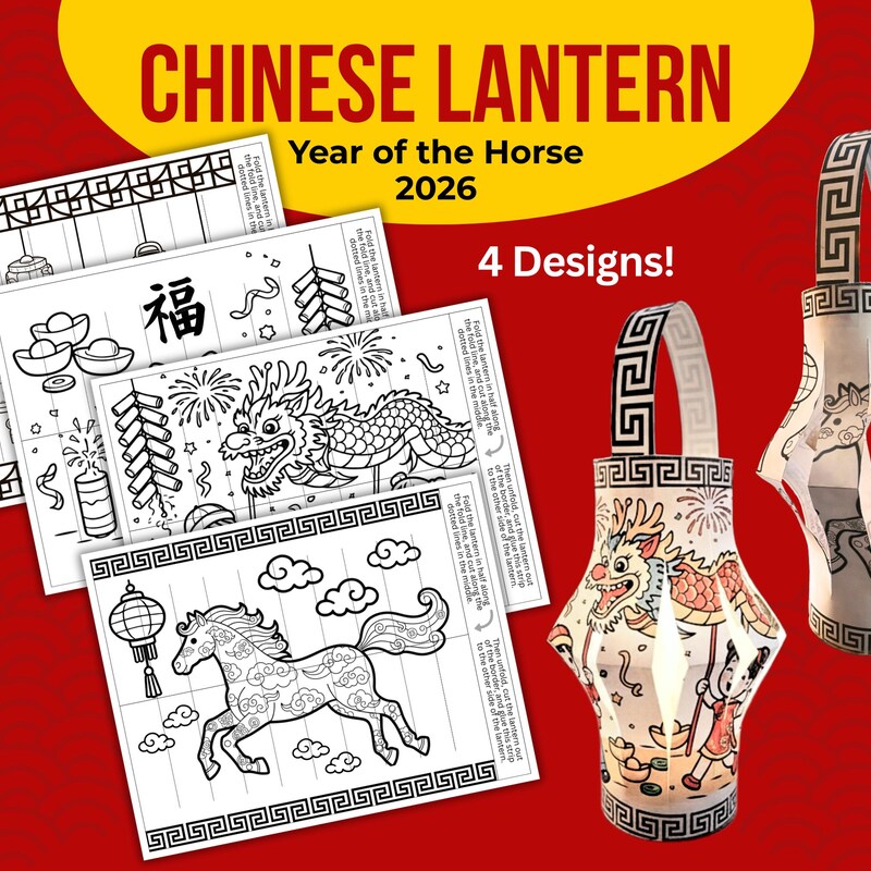 Chinese Dragon Lanterns - Etsy