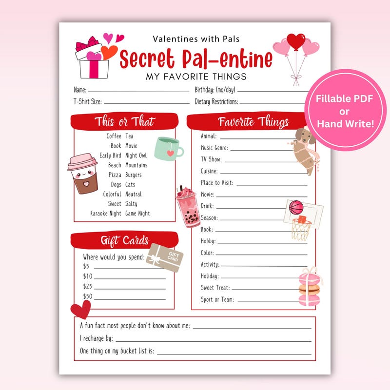 Valentines for Secret - Etsy