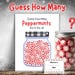 Guess How Many Candy Peppermints Game | Printable Holiday Christmas ...