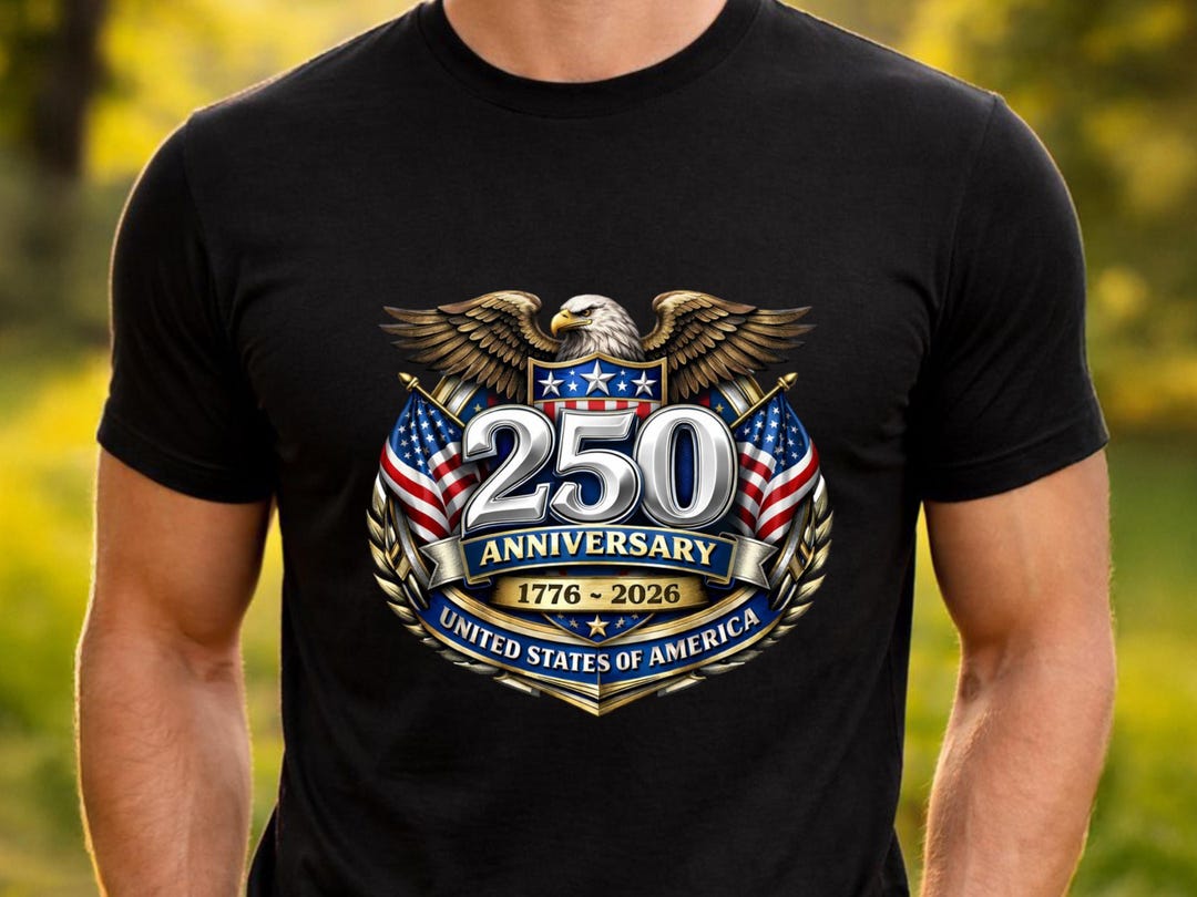 Semiquincentennial Logo T-shirt, 250th Anniversary T-shirt, 250th USA T ...