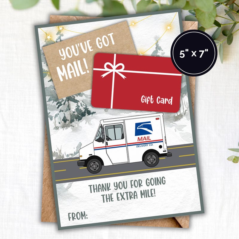 Mailman Christmas Cards - Etsy