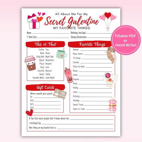 Galentines Gift Questionnaire - 60+ Gift Ideas for 2026