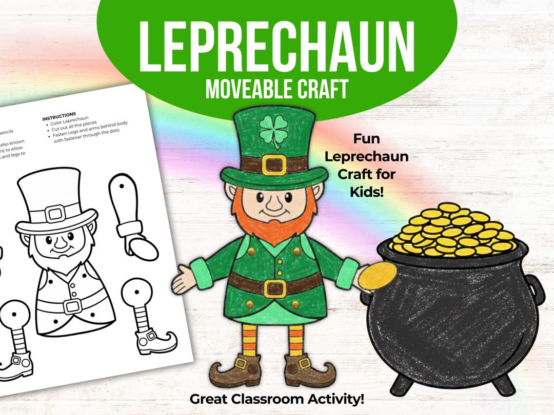 St. Patrick's Day Craft Leprechaun, Leprechaun Craft Ideas, Build a ...