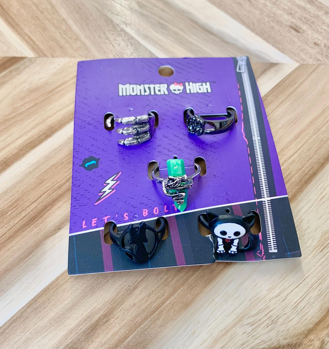Monster High Icon 5pk Rings Jewelry Dragon - Etsy