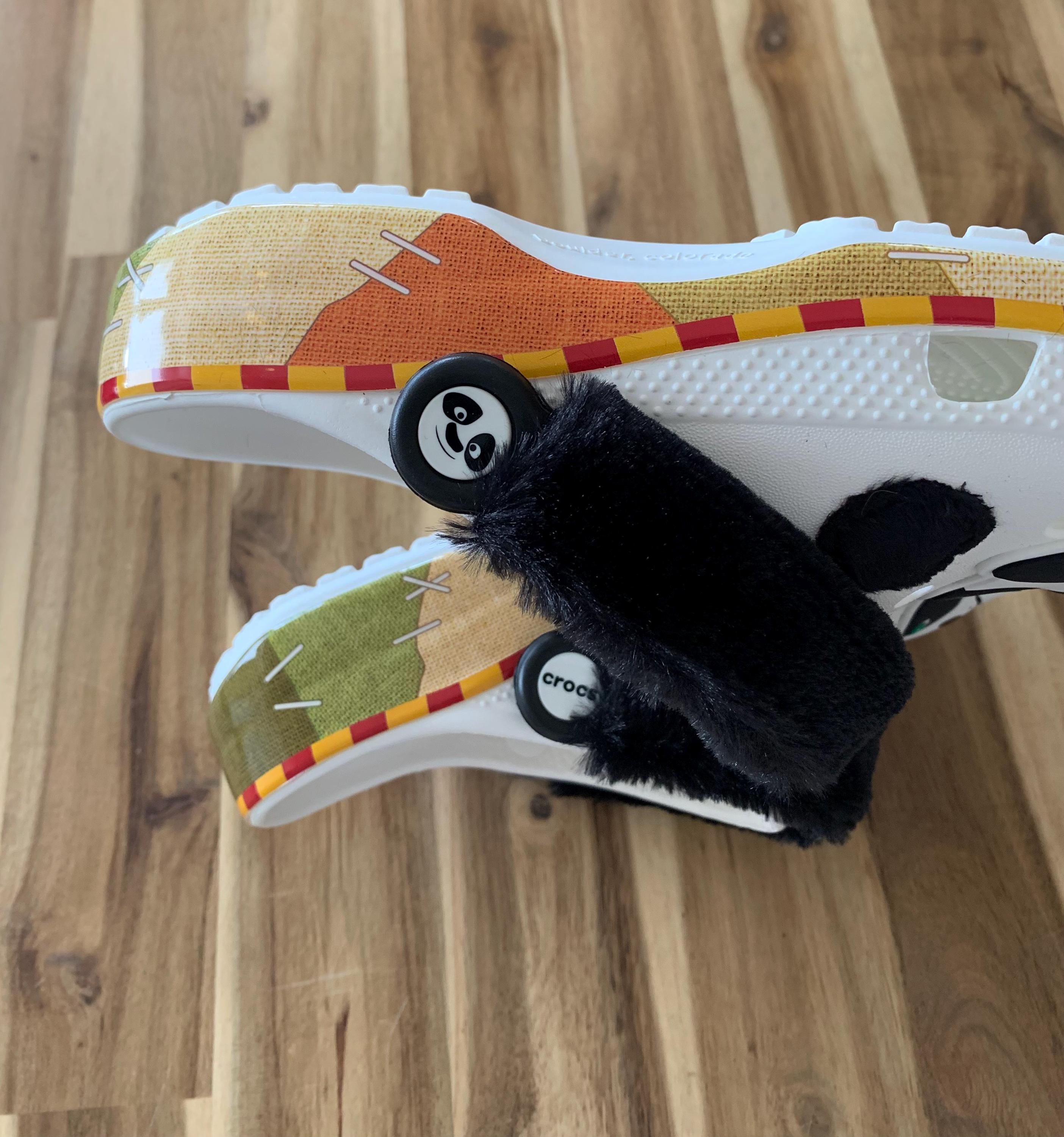 Crocs Kung Fu Panda Classic Clog Sandal Shoes Size Women8/j6/38 All ...
