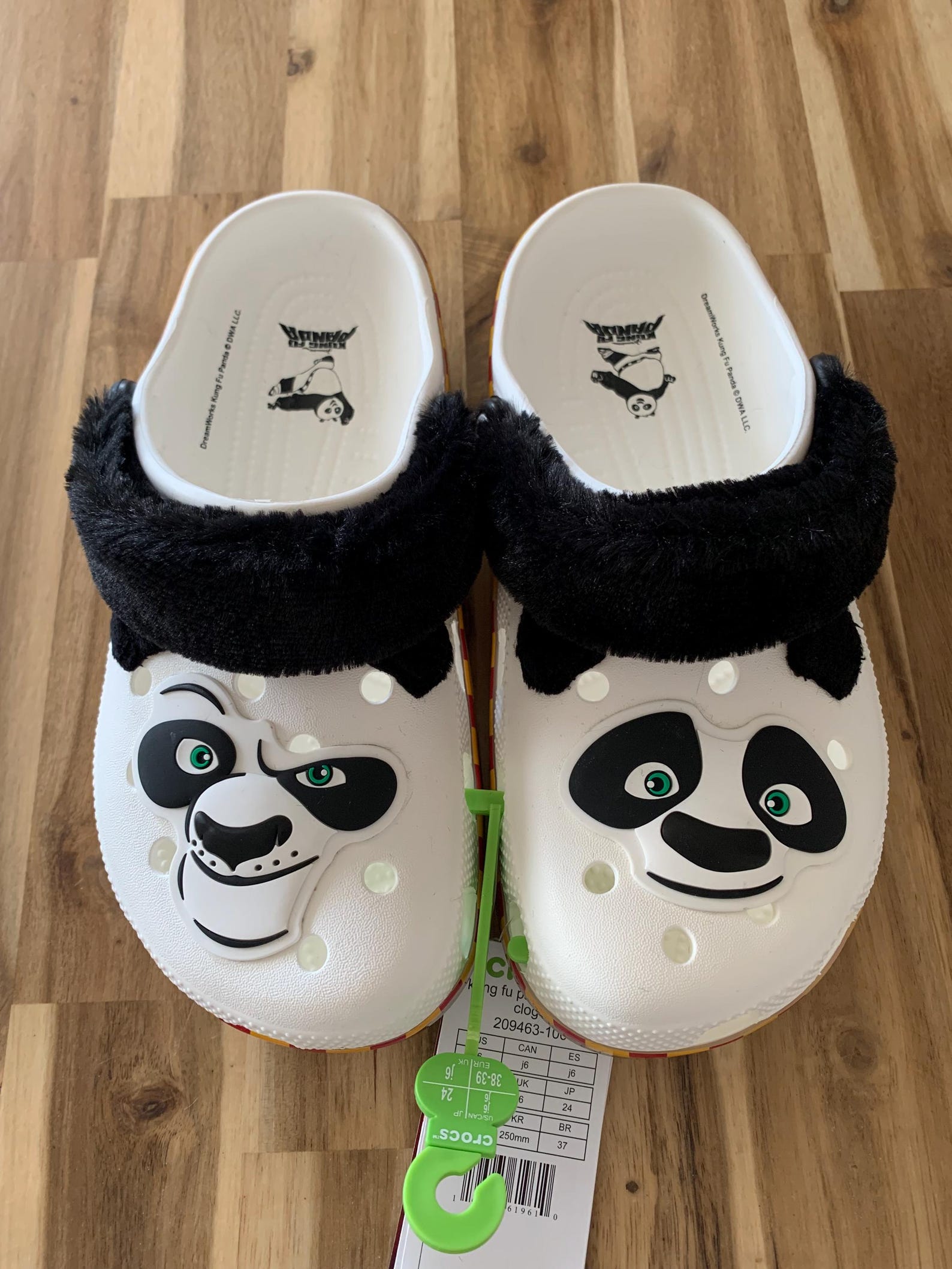 Crocs Kung Fu Panda Classic Clog Sandal Shoes Size Women8/j6/38 All ...