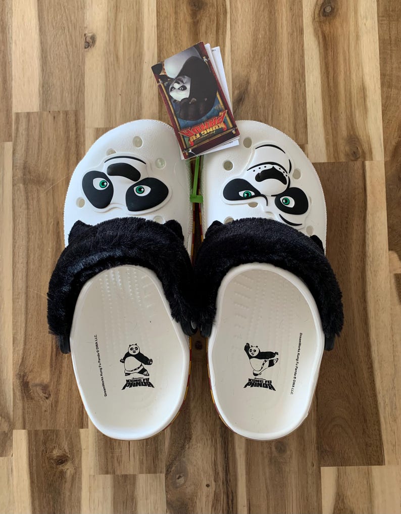 Crocs Kung Fu Panda Classic Clog Sandal Shoes Size Women8/j6/38 All ...