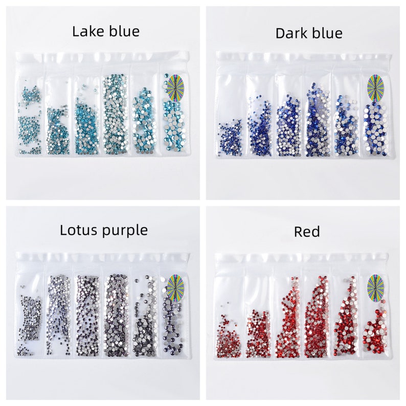 Multicolor Rhinestones Nail Art Decal DIY Nail Art Tool - Etsy
