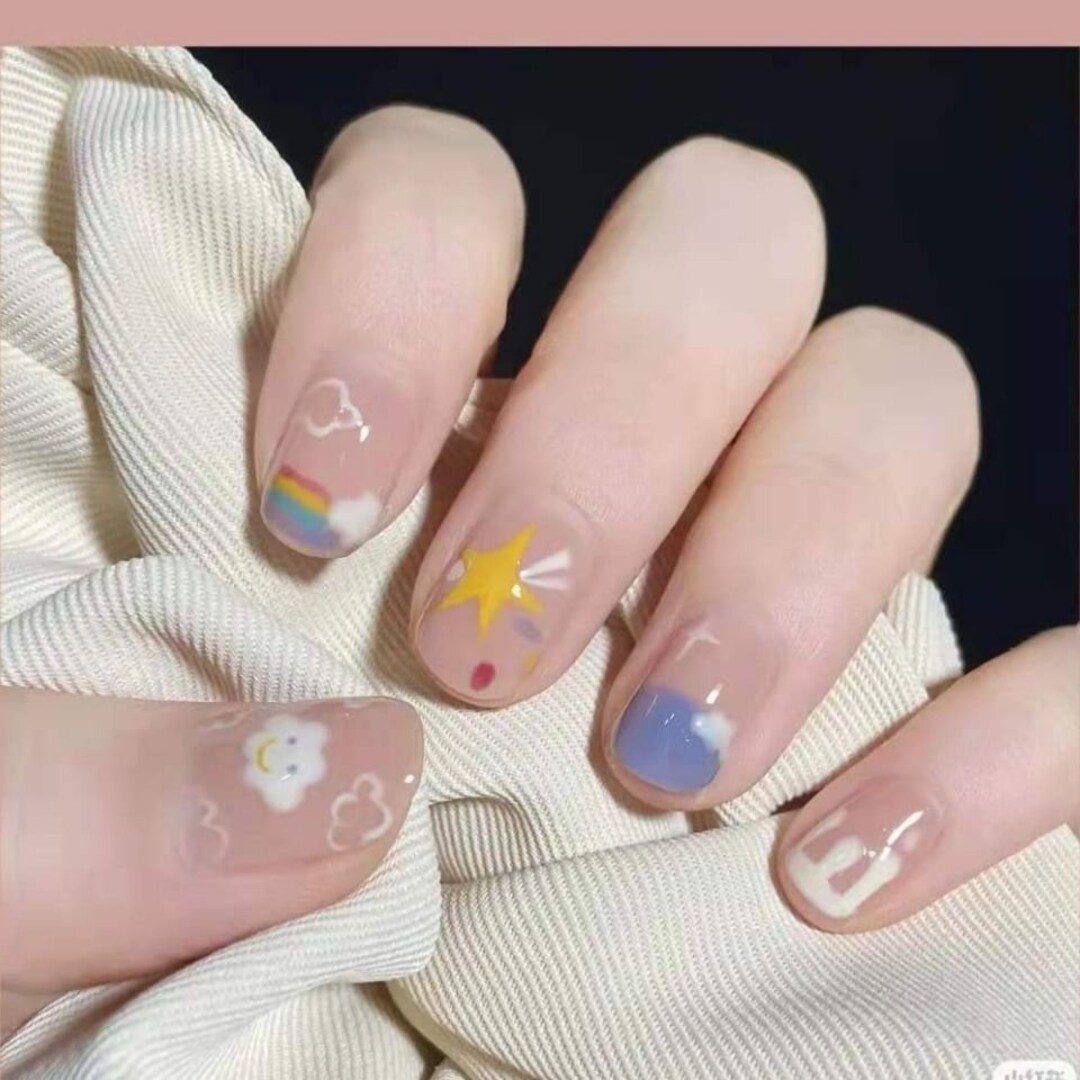 Press on Nails Handmade Spring Press on Nails Gel Nails - Etsy