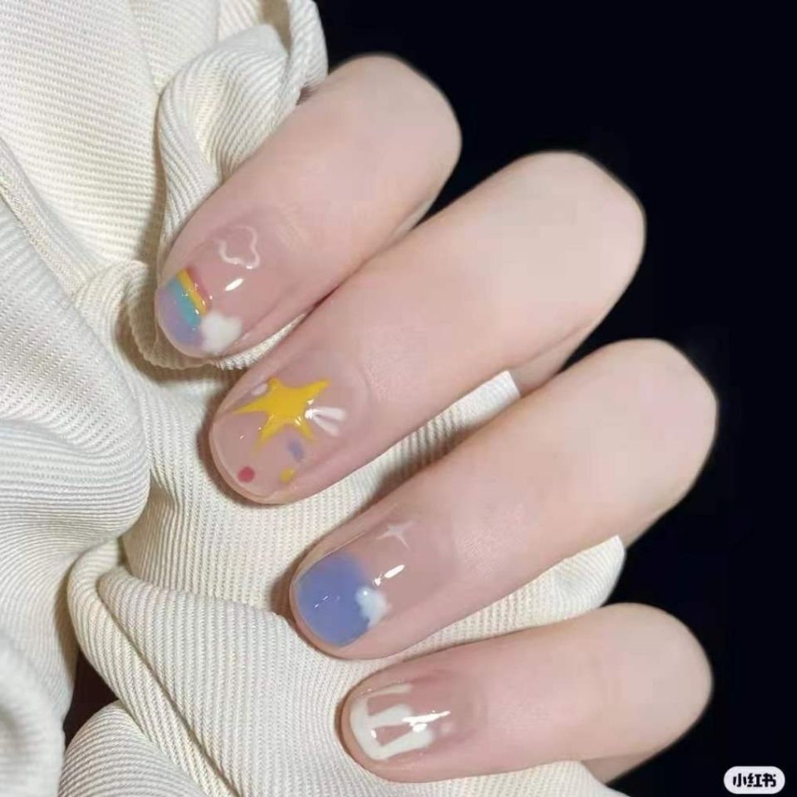 Press on Nails Handmade Spring Press on Nails Gel Nails - Etsy