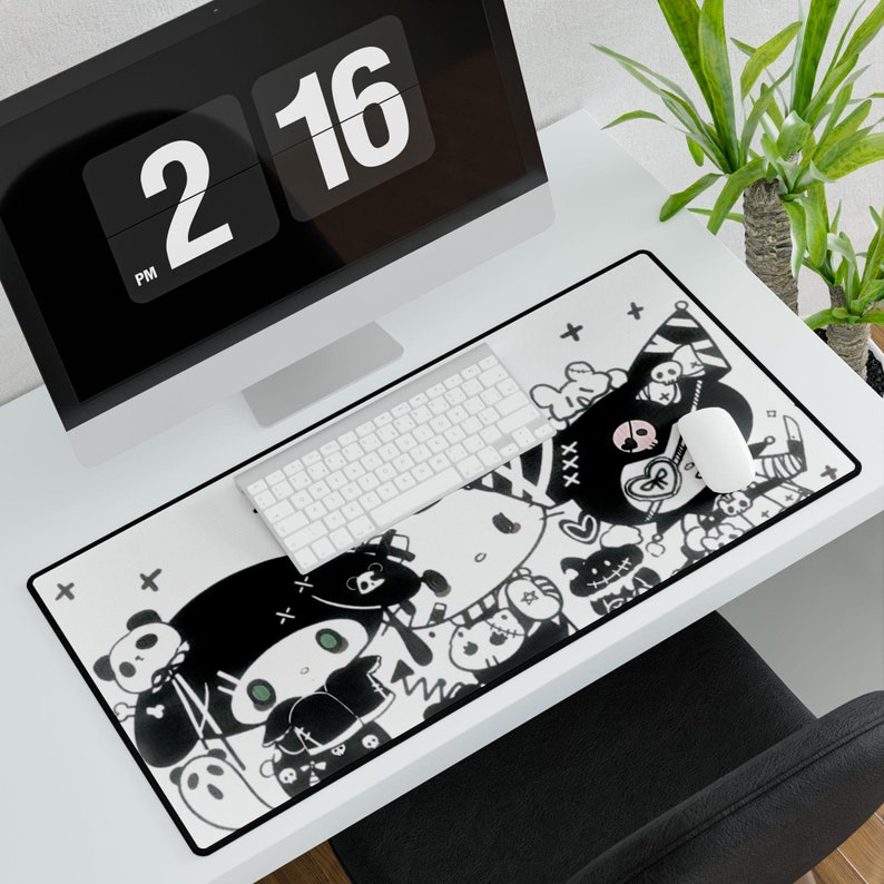 CUTE GOTHIC Cartoon Mouse Pads, Aesthetic Desk Mats for Gaming, Kawaii ...