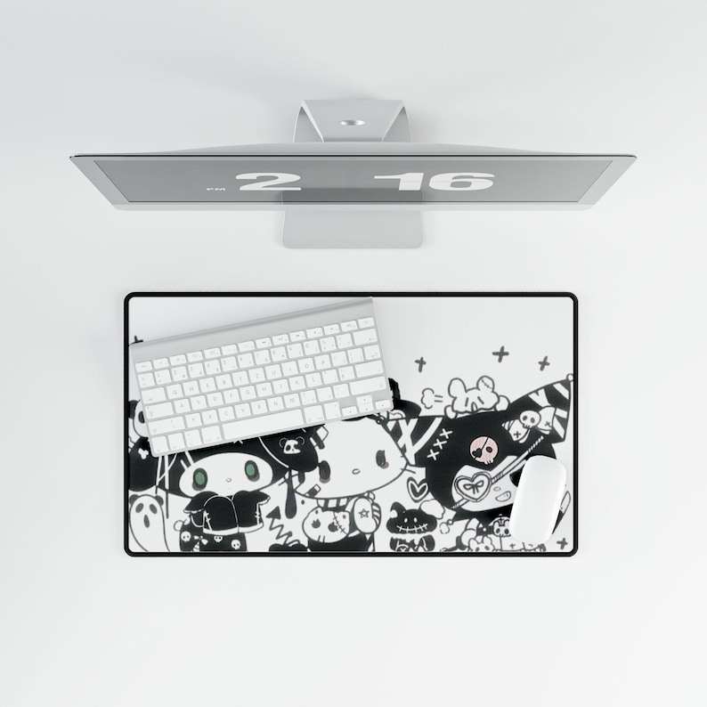 CUTE GOTHIC Cartoon Mouse Pads, Aesthetic Desk Mats for Gaming, Kawaii ...