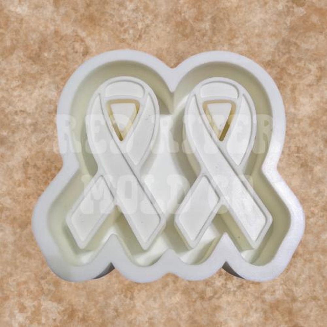 Double Awareness Ribbon Silicone Vent/wax Car Freshie Mold - Etsy