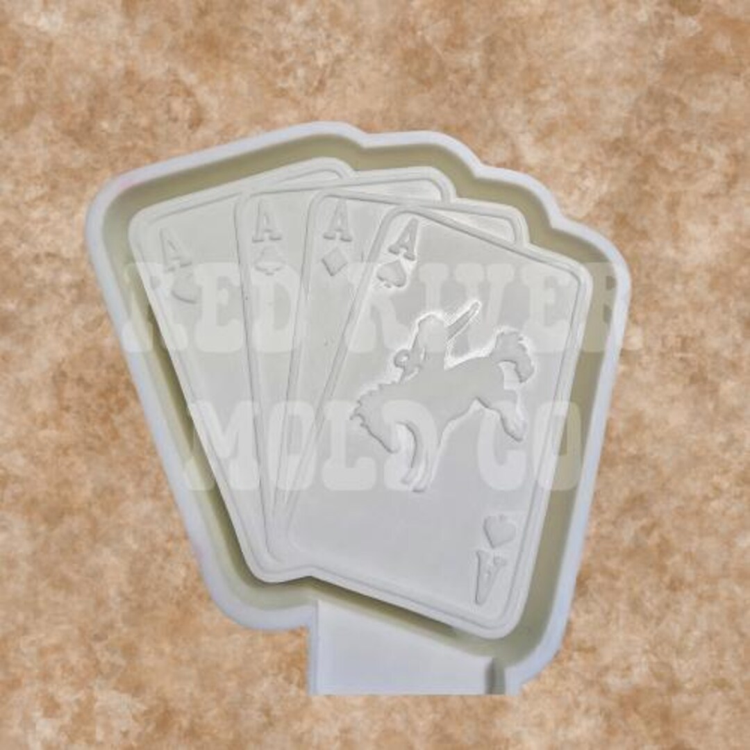 Bronc Rider Western Deck of Cards Silicone Car Freshie Mold - Etsy