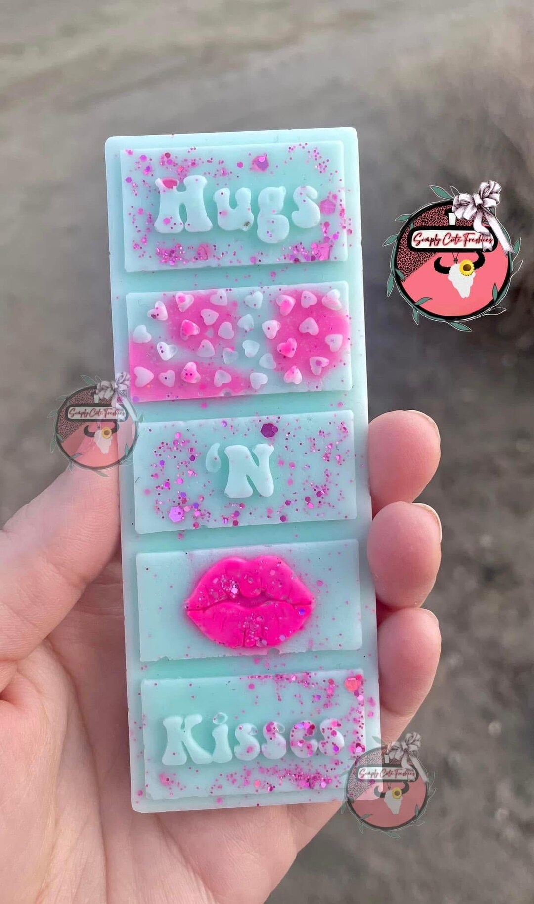 Hugs N Kisses Silicone Wax Melt Snap Bar Mold - Etsy