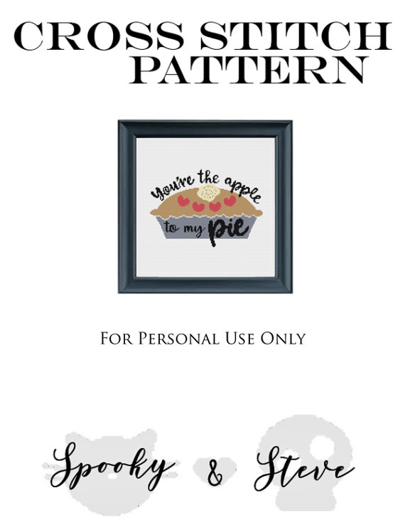 Apple Pie Cross Stitch Pattern