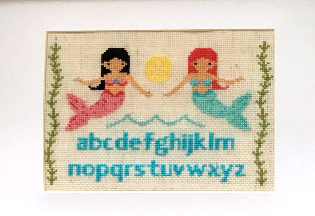 Mermaid Sampler Cross Stitch Digital Pattern PDF - Etsy
