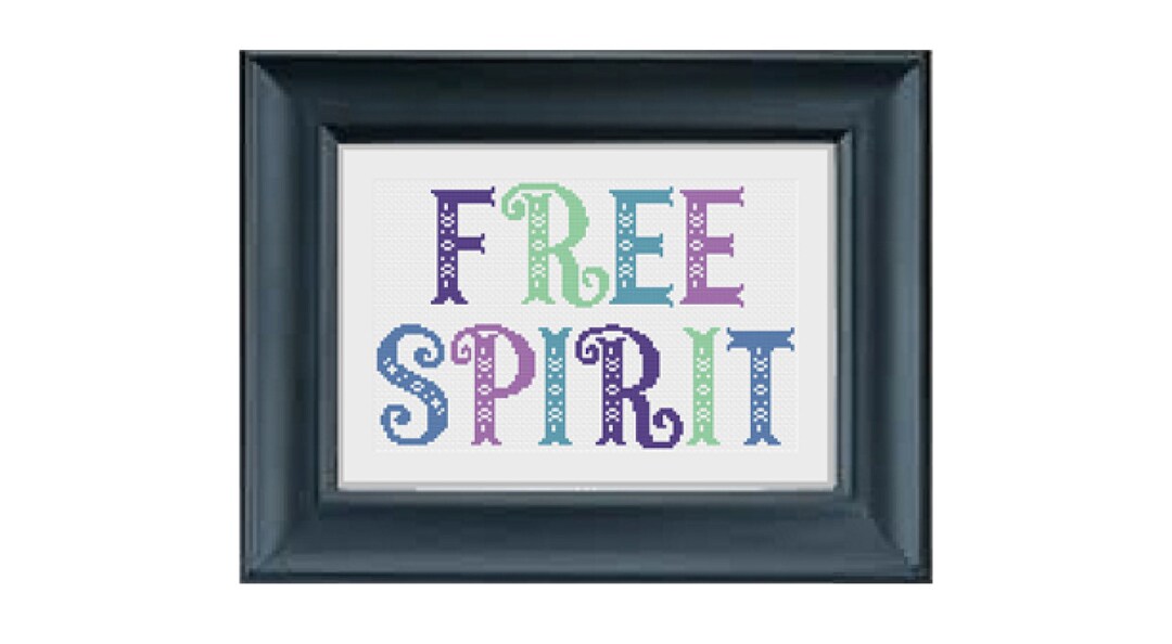 Free Spirit Cross Stitch Pattern PDF - Etsy