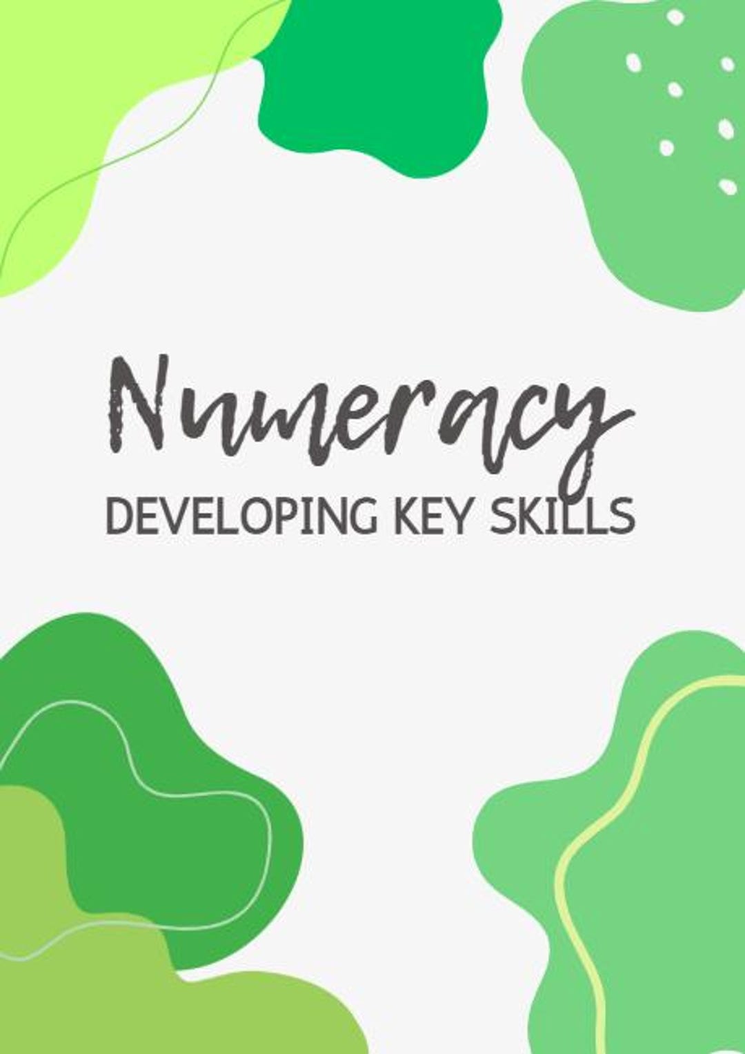 School Readiness Guide - Numeracy Section - Etsy