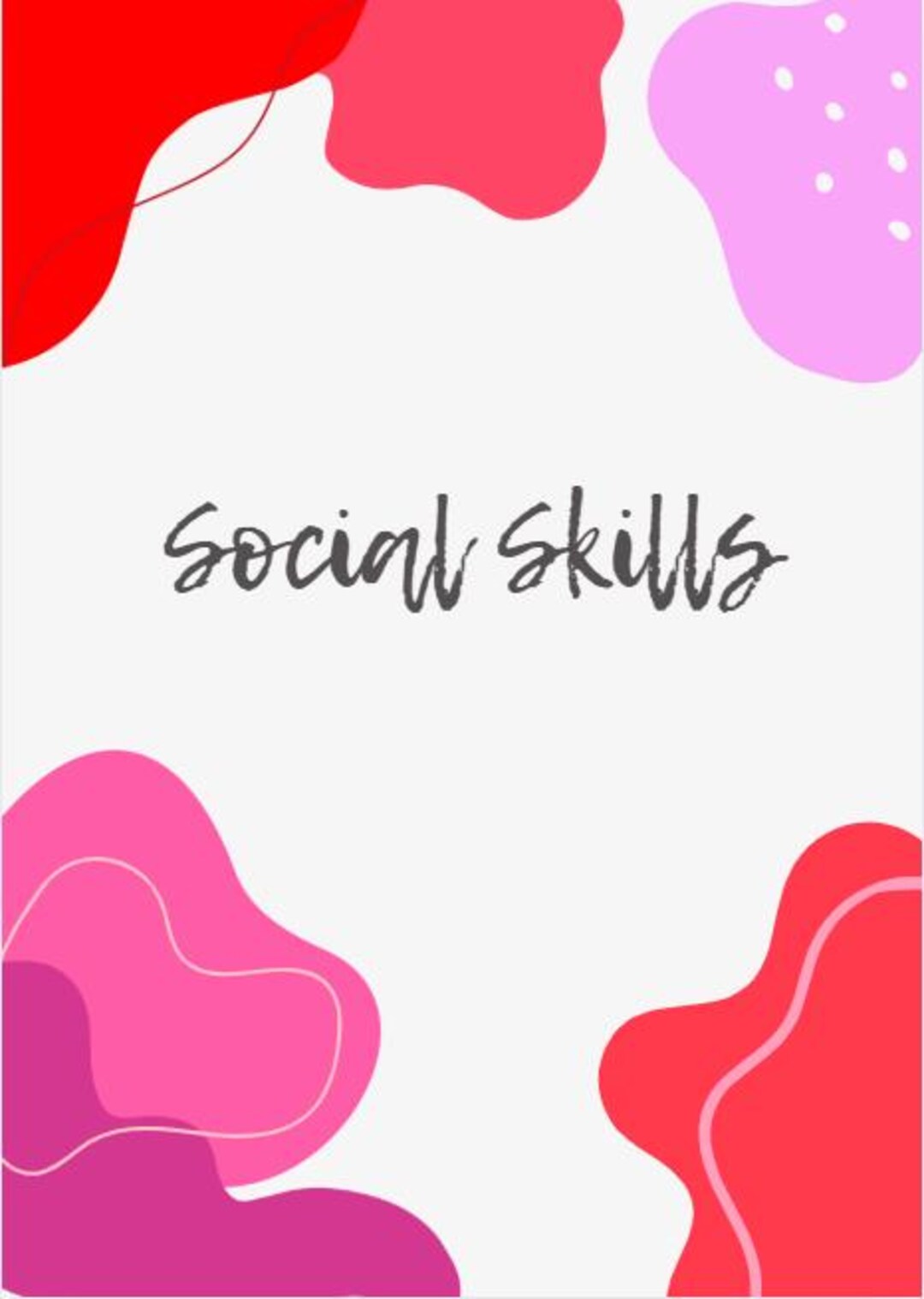 School Readiness Guide - Social Skills - Etsy