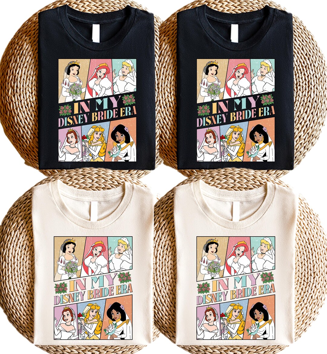 Disney Princess Bride Shirt in My Bride Era Tee Fairytale Wedding ...