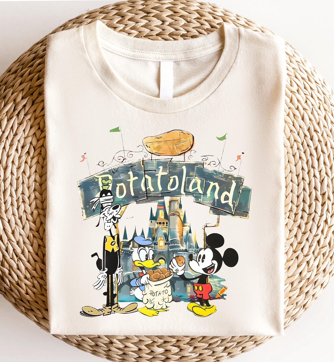 Mickey Mouse Potato Land Shirt, Disney Tee, Mickey Mouse Gift, Potato ...