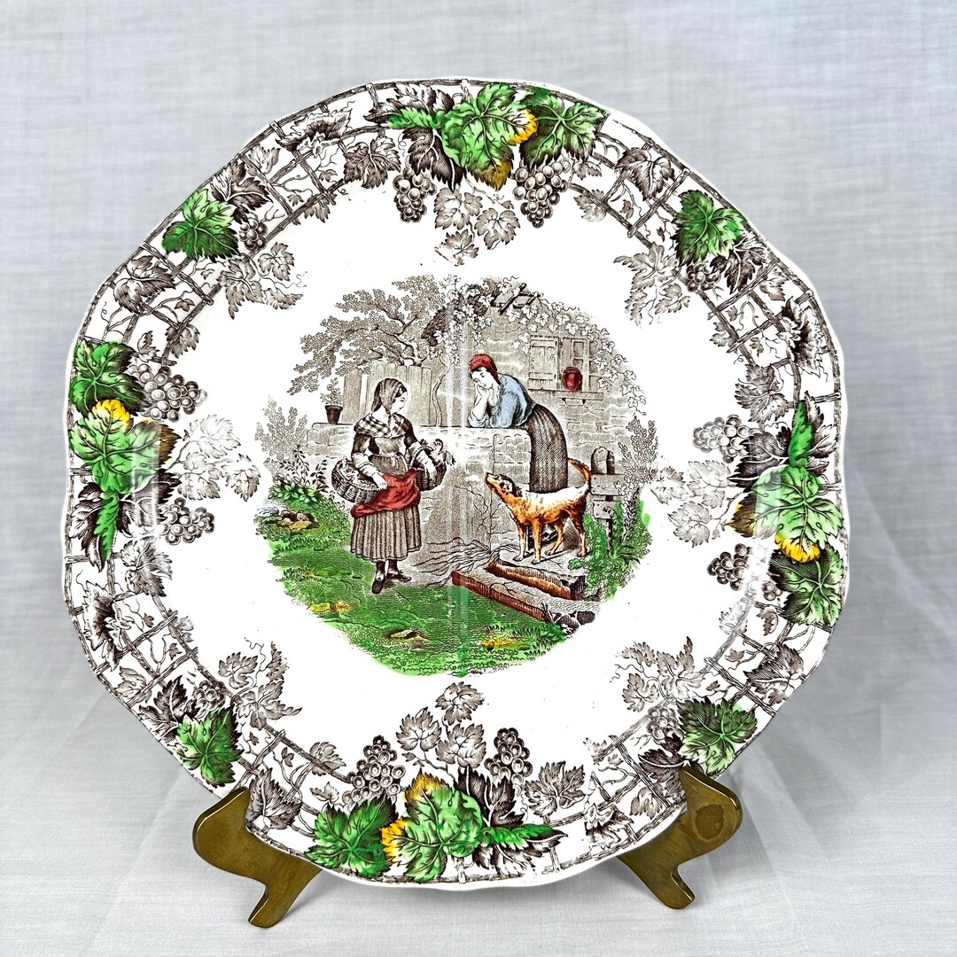 Antique Copeland Spode Spode's Sandwich Plate Byron England 25cm Wide ...