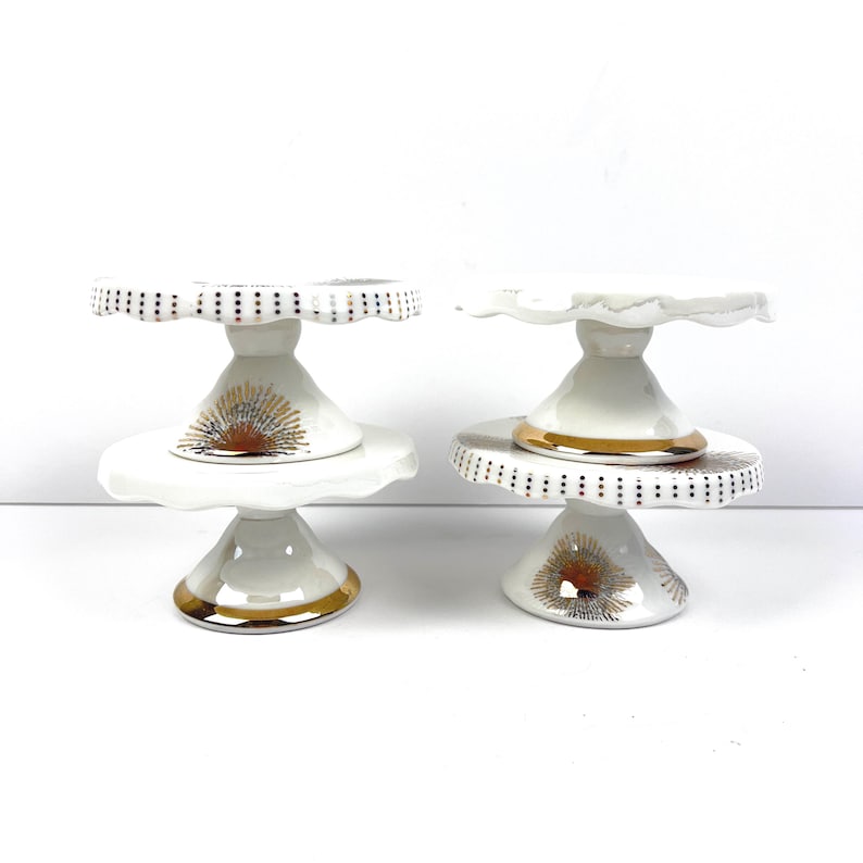 2000's Grace's Teaware Set of 4 Porcelain Cupcake Stands - Etsy