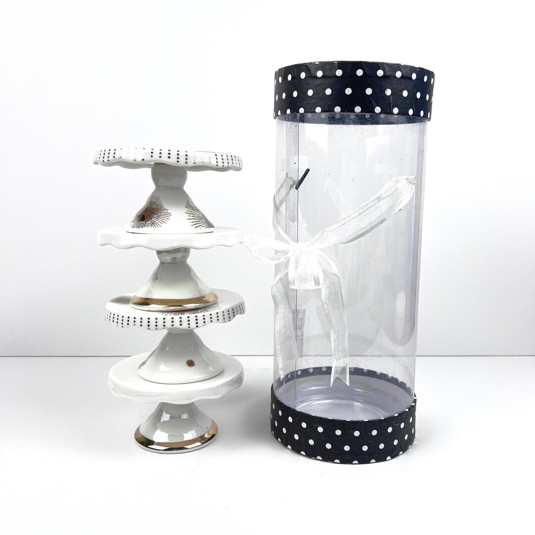 2000's Grace's Teaware Set of 4 Porcelain Cupcake Stands - Etsy