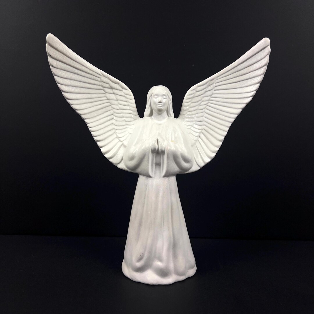 2000's Ceramic Bisque Angel Figure or Tree Topper - Etsy