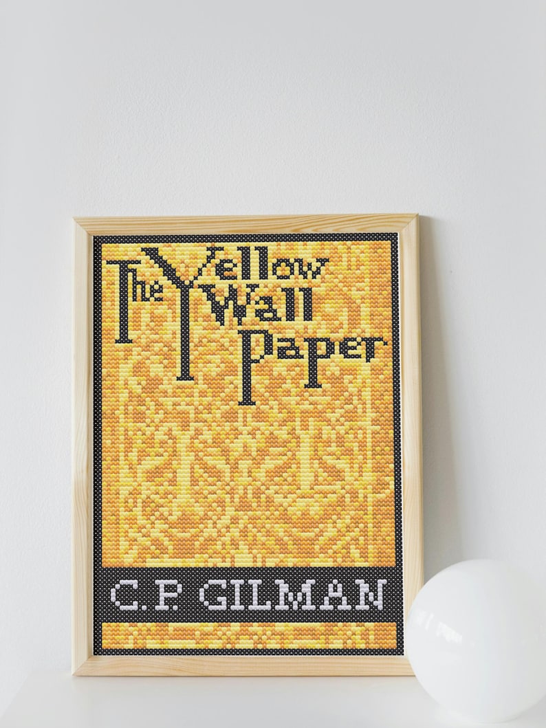 The Yellow Wallpaper Book Cover Cross Stitch Pattern - Etsy