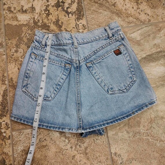 2000s Cute light blue skort shorts - Gem