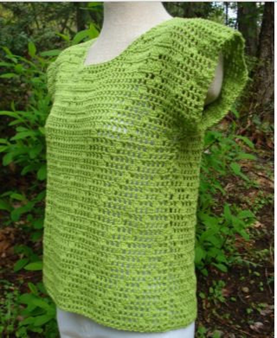 Filet Crochet T-shirt PW-203 Crochet Pattern PDF - Etsy