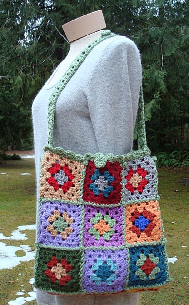 Classic Boho Shoulder Bag PA-233 Crochet Pattern PDF - Etsy