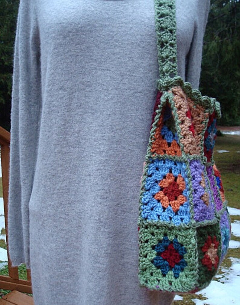 Classic Boho Shoulder Bag PA-233 Crochet Pattern PDF - Etsy