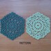 Hexagonal Table Mats - PH-202 - Crochet Pattern PDF - Etsy