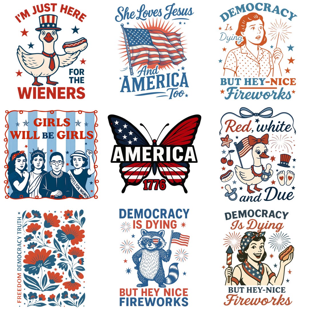 4th of July Bundle PNG, Freedom Democracy Truth Png, Patriotic Subtle ...
