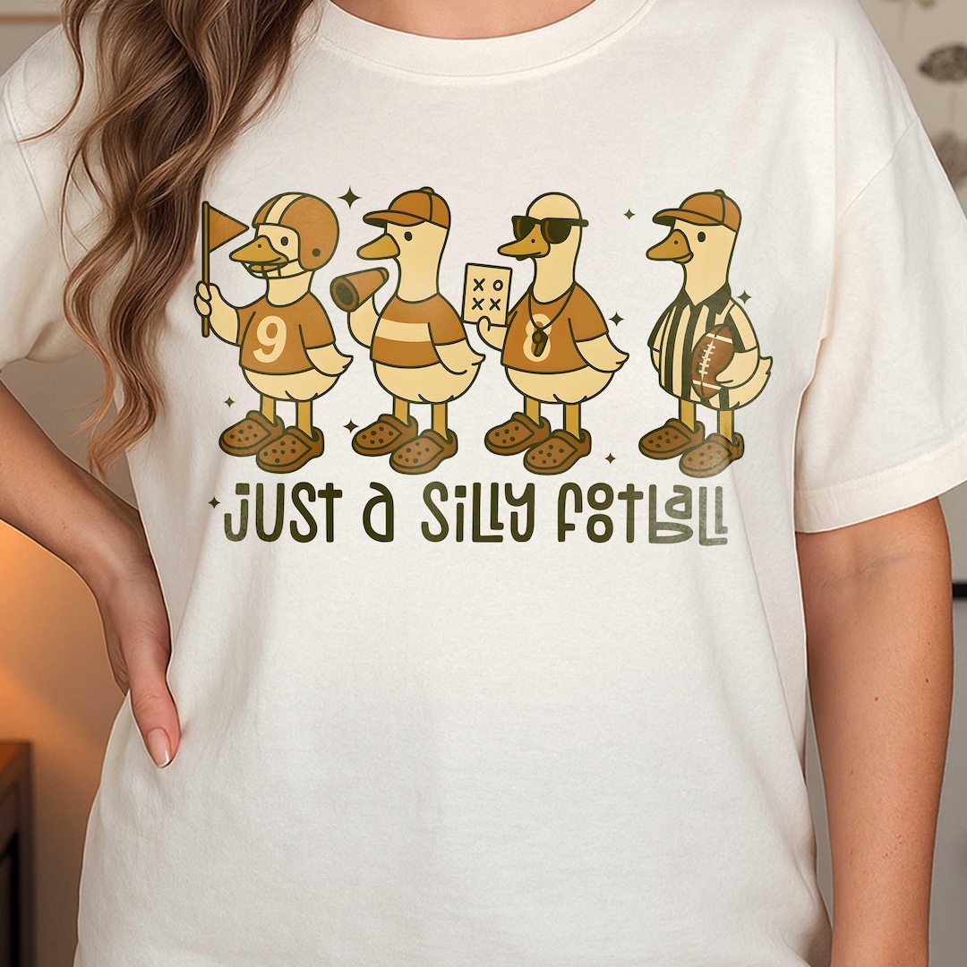 Retro Silly Goose Football PNG, Just A Silly Goose Football Png, Funny ...