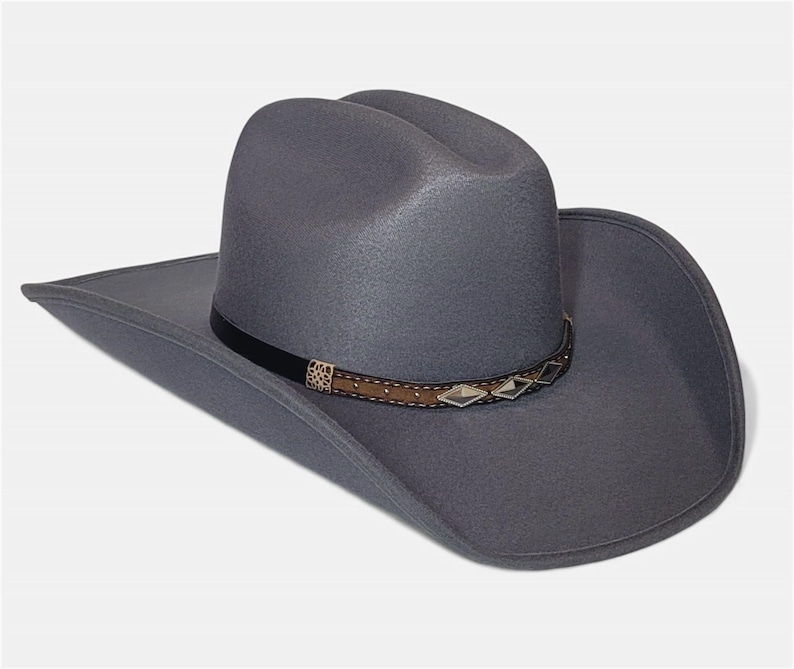 Grey Western Cowboy Hat, the Old Murrieta Style, Luxury Big Brim Cowboy ...