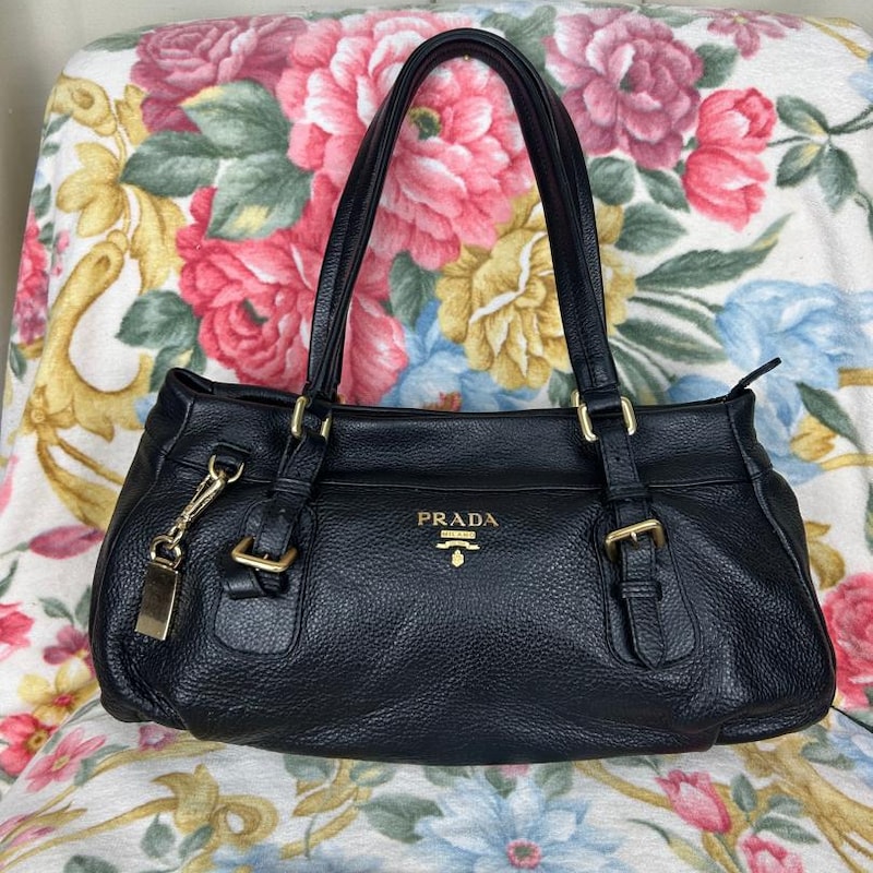 Black Vintage Prada Bag - Etsy