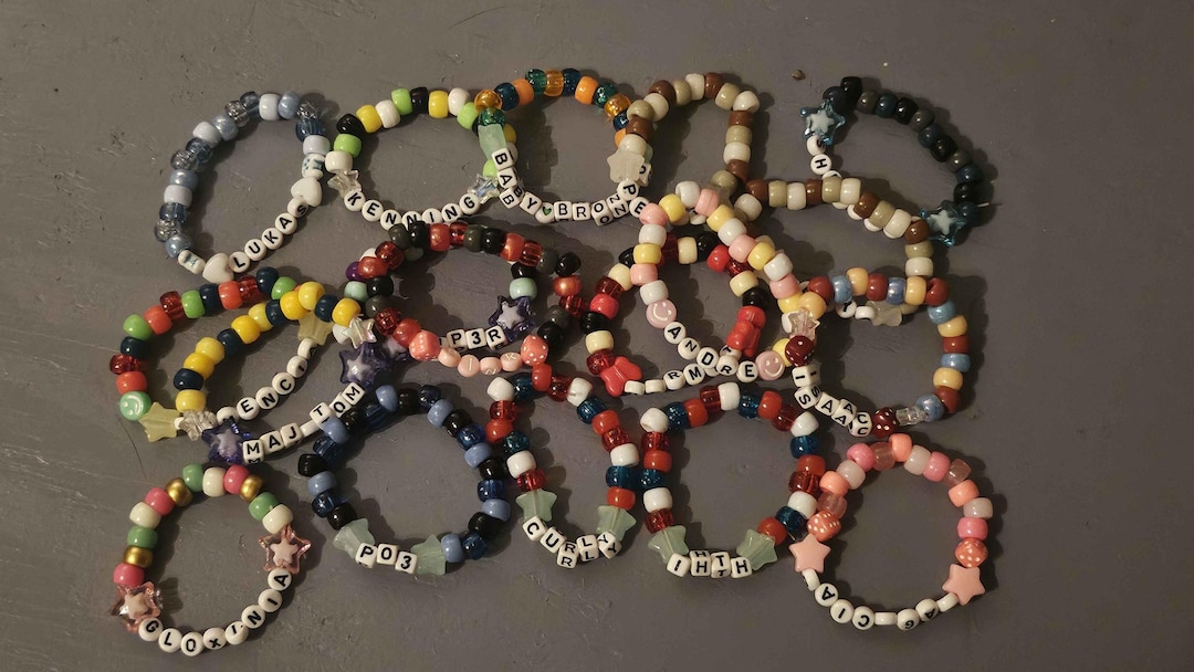 Custom Kandi Beaded Bracelets Any Fandom Comfort Character or Personal ...
