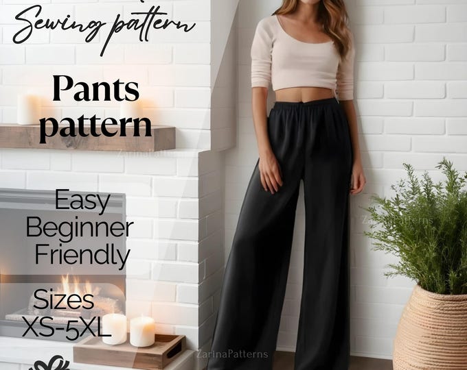 Pant Women Sewing Pattern Pdf - Etsy Canada