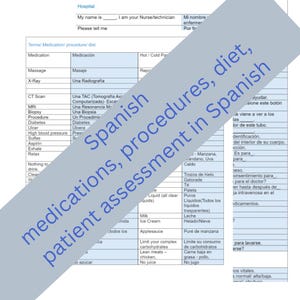 Medical Spanish Terminology, Spanish Terminology Nursing, Nursing ...