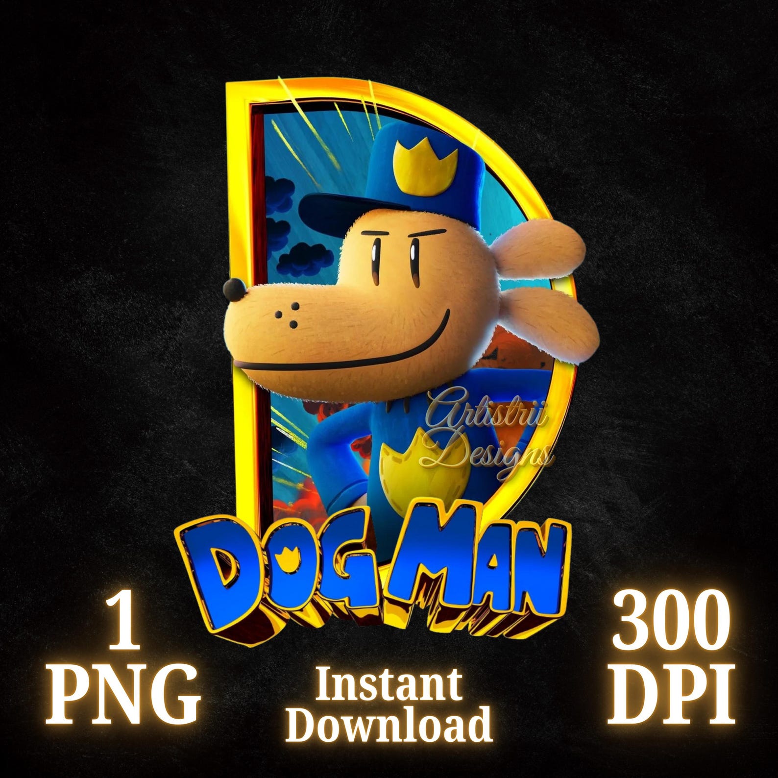 Dog Man PNG, Dog Man Movie PNG, Dog Man Shirt, Dogman 2025, High ...