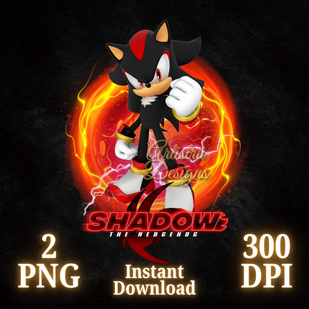 Shadow the Hedgehog PNG, Sonic the Hedgehog 3, Shadow PNG, Sonic Shirt ...