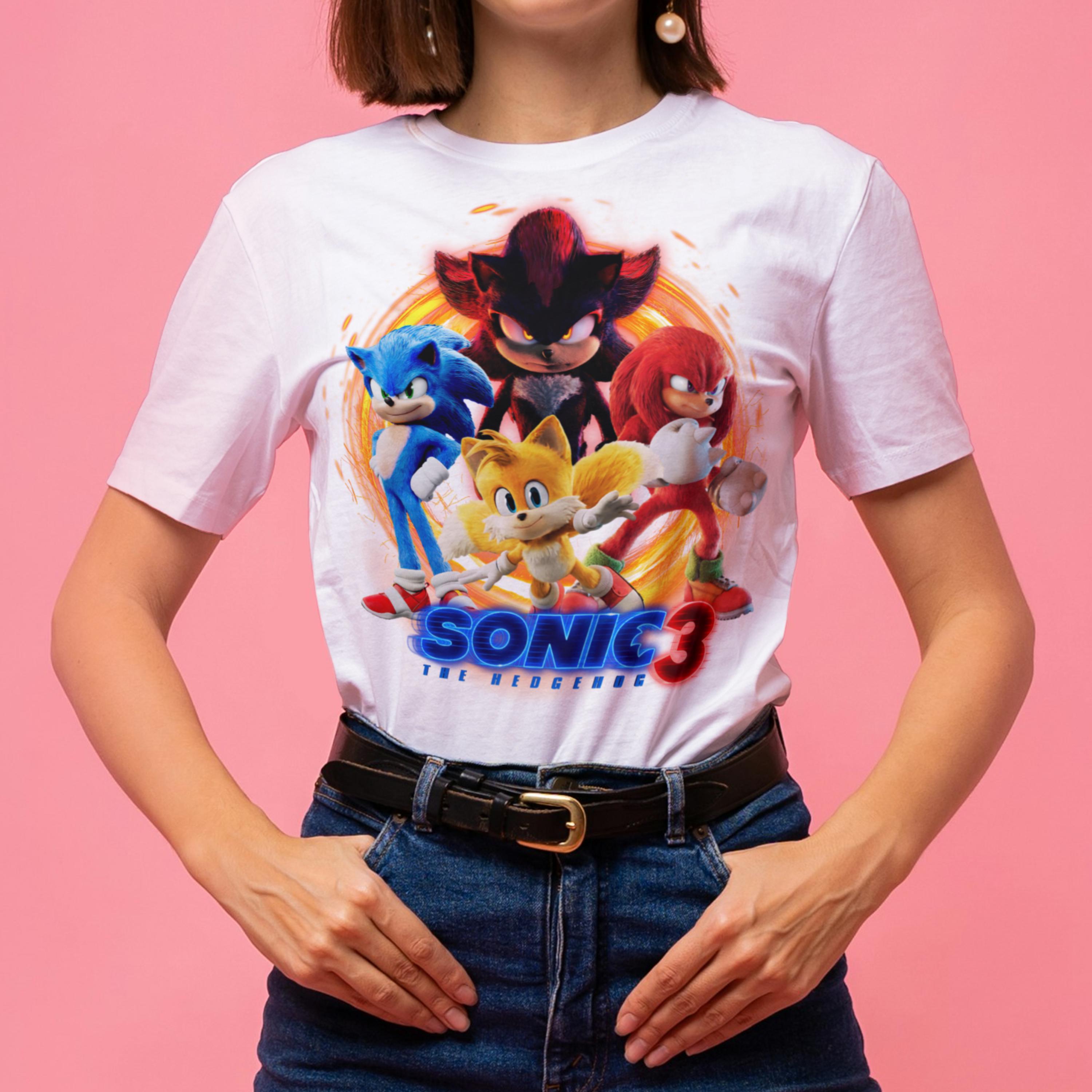 Sonic the Hedgehog 3 Png,sonic 3 Png,sonic 3 Movie Shirt,high Quality ...